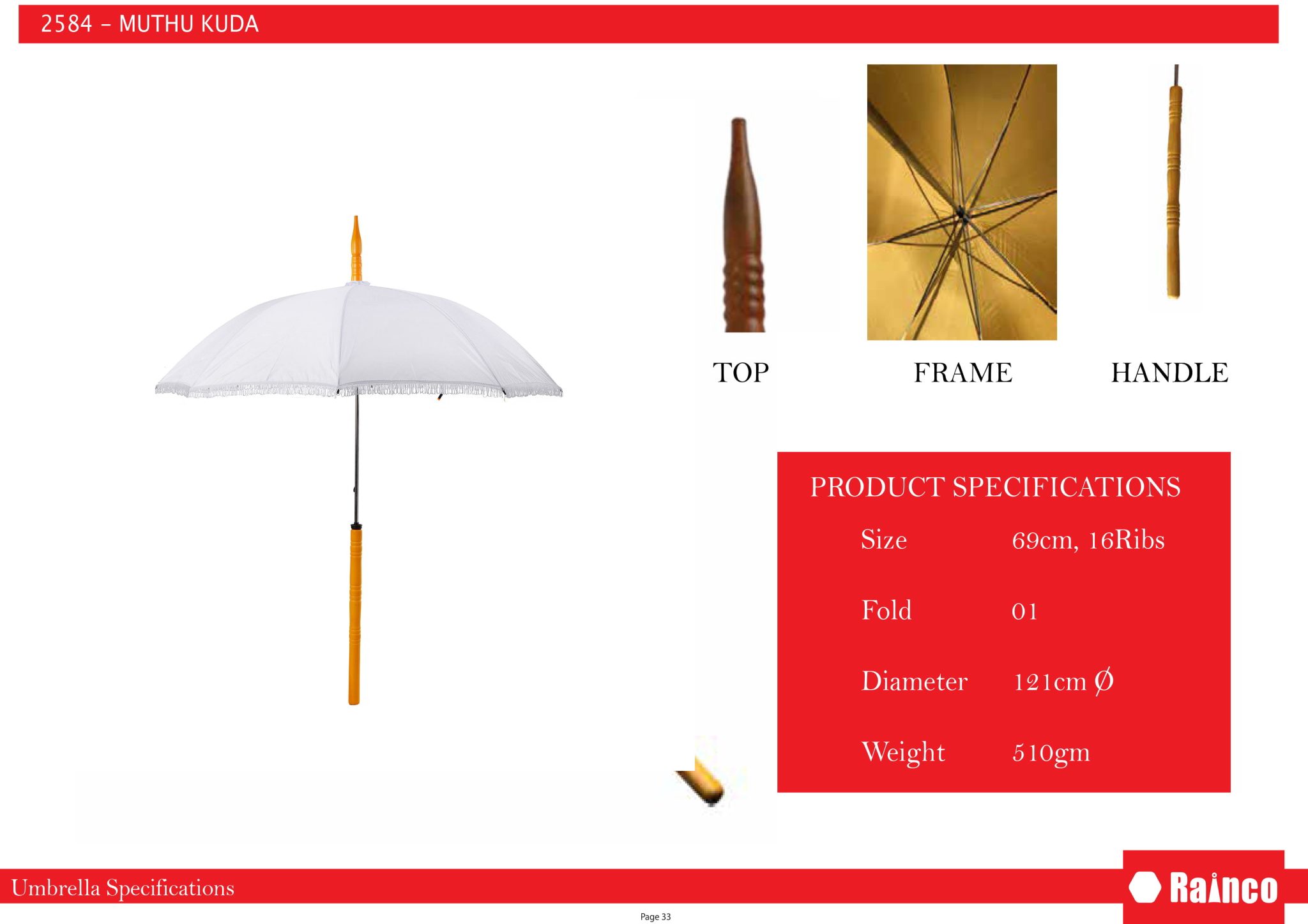 Muthu Kuda-2584 - Rainco | Stylish & Durable Umbrellas and Rainwear ...