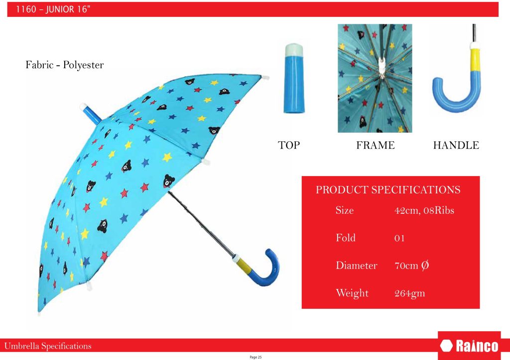 1160 - Junior 16" - Kids (Design Can Be Changed) - Rainco